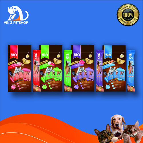 Jual Bio Creamy Cat Treat Snack Kucing Basah Cemilan Kucing Setara Meo ...