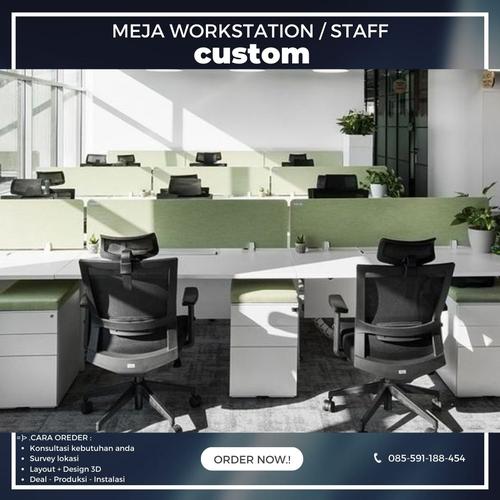 Jual Meja staff kantor minimalis - Jakarta Timur - Idefurniture | Tokopedia