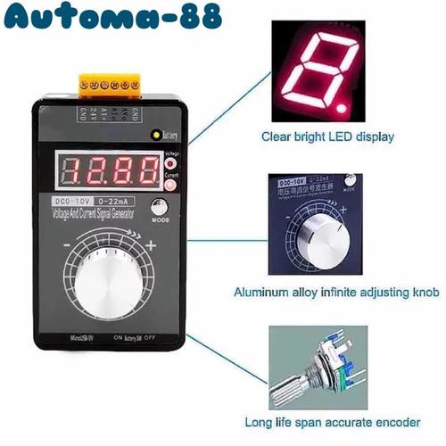 Jual Current 4-20ma Voltage 0-5V-10V Signal Generator Mode Source Sink ...