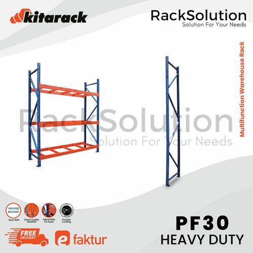 Jual KITARACK Rack Frame Pallet Tinggi 3M Rak Palet Heavy Duty Depth 80 ...
