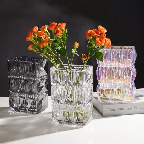Jual Vas Bunga Bahan Kaca Modern / Dazzling Rectangle Glass Vase EB ...