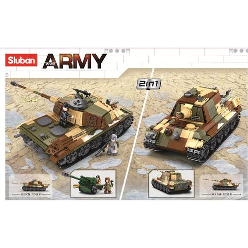 Jual Mainan Balok Sluban ARMY(Battle of Budapest)-The King Tiger Heavy ...