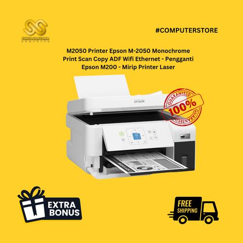 Jual M2050 Printer Epson M-2050 Monochrome Print Scan Copy ADF Wifi ...