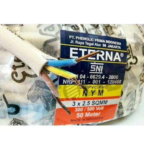 Jual KABEL ETERNA 3x2.5 NYM 50 METER- KABEL LISTRIK KAWAT - Jakarta Barat - Smart Star | Tokopedia
