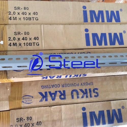Jual Siku Lubang 40 x 40 x 2.0mm x 4M | Siku Besi Rak IMW SR-80 ...