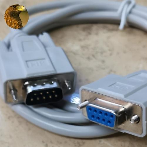 Jual kabel cable serial extension rs232 DB9 Male to DB9 Female std 1.5m jalur Straight Lurus ...