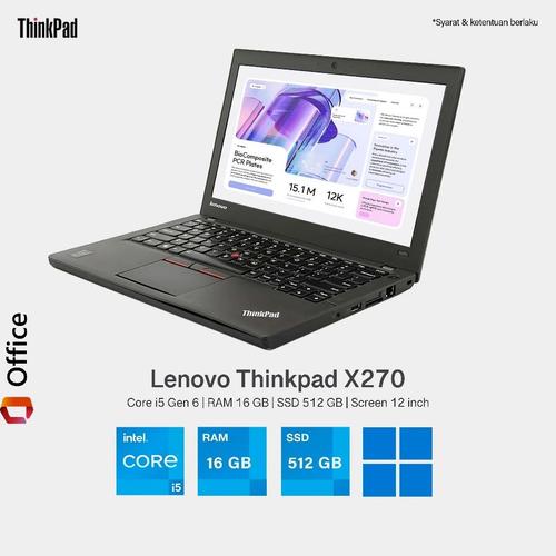 Jual Laptop Lenovo Thinkpad X270 Core i7 Gen 7 RAM 16 GB SSD 512 GB layar 12 inch Touchscreen ...