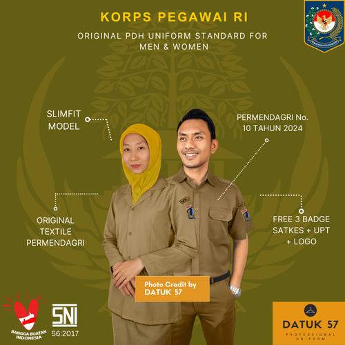 Jual Original Premium by Datuk57 : Seragam Kemeja Atasan PDH Pakaian ...