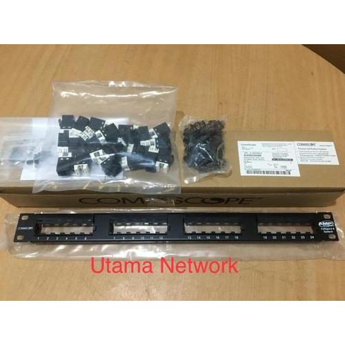Jual Baru AMP Patch panel 24 port cat6 /amp commscope 24 port cat6 ...