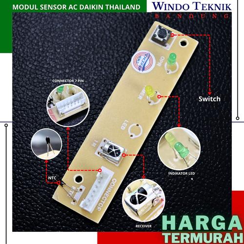 Promo SENSOR AC DAIKIN THAILAND SADFC7 7PIN | DISPLAY PCB SENSOR FTNE ...