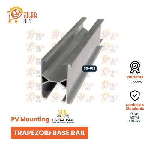 Jual Trapezoid Base Rail (2,4m & 3m) PV Mounting Solar Panel Surya - 2. ...