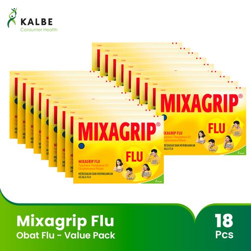 Promo MIXAGRIP FLU - Obat Flu @ 4 Kaplet / Strip - 18 Pcs - Kota ...
