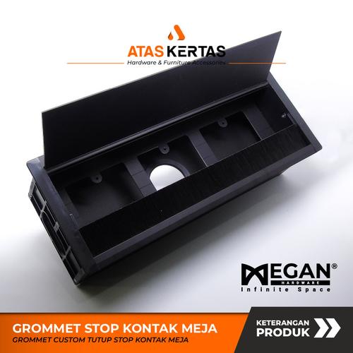 Jual BOX grommet custom-gromet kabel meja-tutup stop kontak meja tanam ...