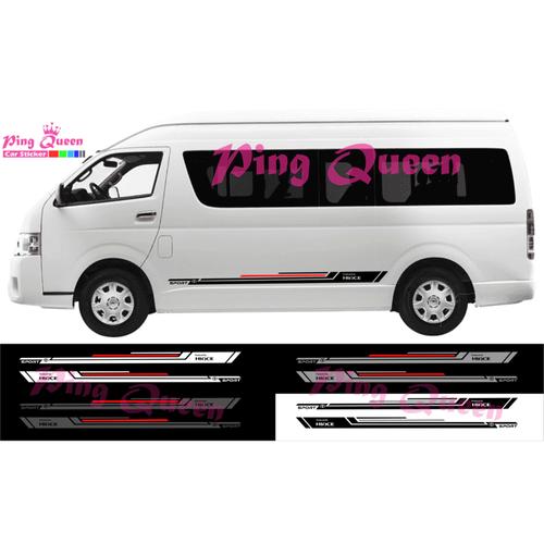 Jual STICKER LIST BODY SAMPING HIACE MOTIF TERBARU CUTTING STIKER MOBIL ...