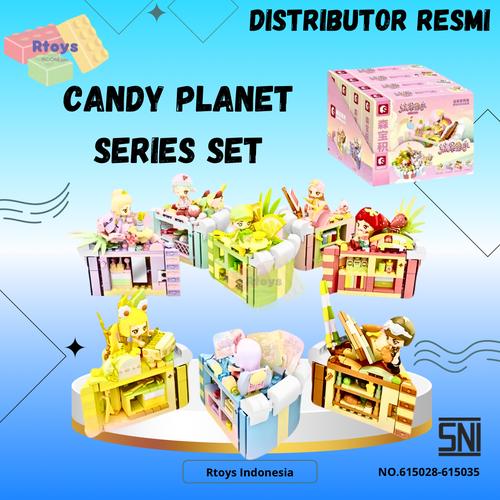 Jual MAINAN ANAK SEMBO BLOCK CANDY PLANET 4IN1 SERIES CAKE HOUSE MINI ...