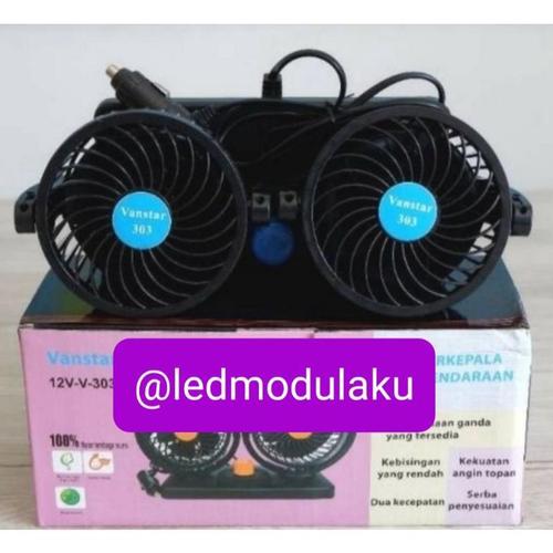 Jual Kipas angin mobil 12 Volt 12V DC Dobel Blower Fan double blower ...