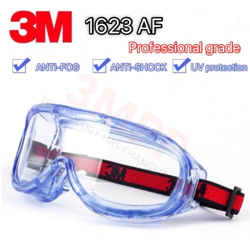 Promo 3M 1623 AF Safety Goggles Anti Fog Professional grade Coat Hard ...