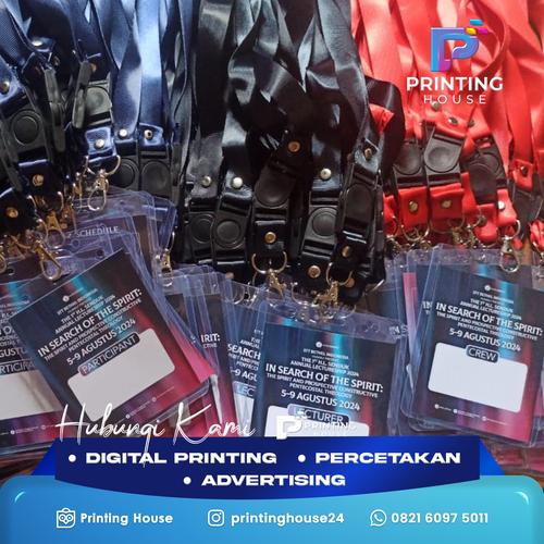 Jual Cetak Name tag Panitia Plastik dan Tali / Cetak Paket Name Tag ...
