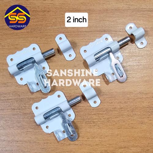 Jual GRENDEL OVERVAL PUTIH 2 inch / 3 inch Grendel Tempat Gembok Pintu ...