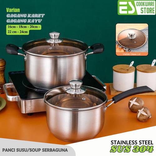 Promo ES Panci Soup Panci Susu Dengan Kukusan Stainless Steel SUS 304 ...