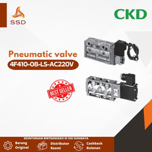 Jual CKD Pneumatic Solenoid Valve Type 4F410-08-LS-AC220V - Kota ...