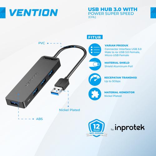 Promo Vention High Speed USB 2.0 Hub for Windows Mac Linux - CHL Gray ...