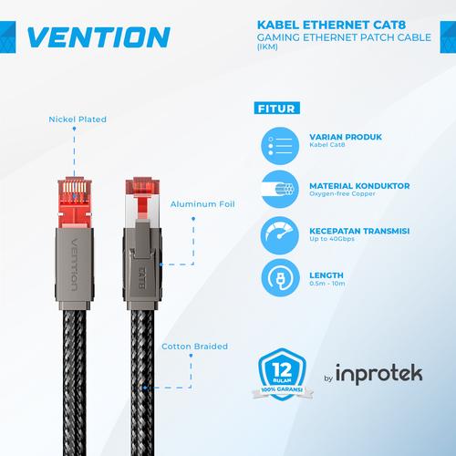 Promo Vention Kabel LAN Ethernet Cable RJ45 Cat8 Gigabit Network Patch ...