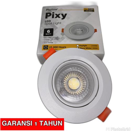 Jual Downlight LED Spot 6 Watt 6500K Putih Pioline Pixy Spotlight Sorot COB Lampu Panel plafon ...
