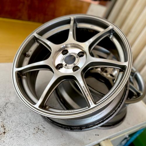 Jual Velg Original Enkei RS+M r17x7 et. 45 4x100 made in Japan original condition no repaint ...