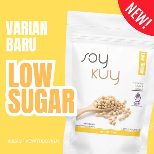 Jual Susu Kedelai Bubuk SoyKuy Minuman Sehat varian low sugar rendah ...