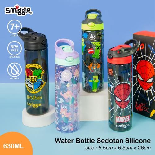 Jual BOTOL MINUM WATERBOTTLE SMIGGLE SEDOTAN SILIKON 630ML BPA FREE ...
