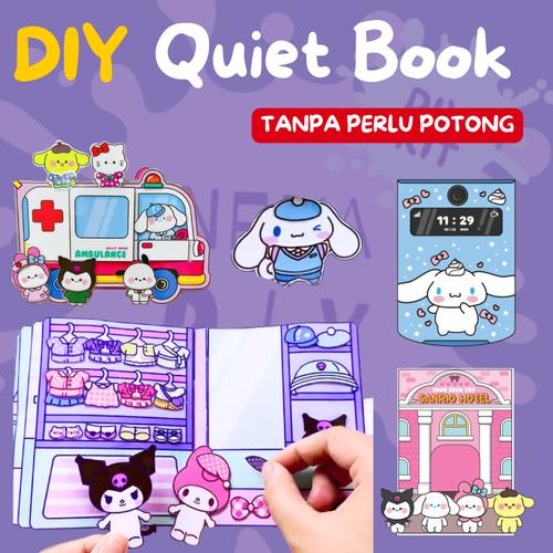 Jual Quiet Book / Busy Book / Buku Busy Book DIY Mainan Sanrio Mainan ...