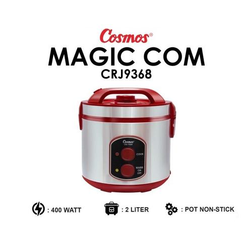 Jual Cosmos CRJ9368 Magic Com 2 Liter Stainless Steel Rice Cooker CRJ ...