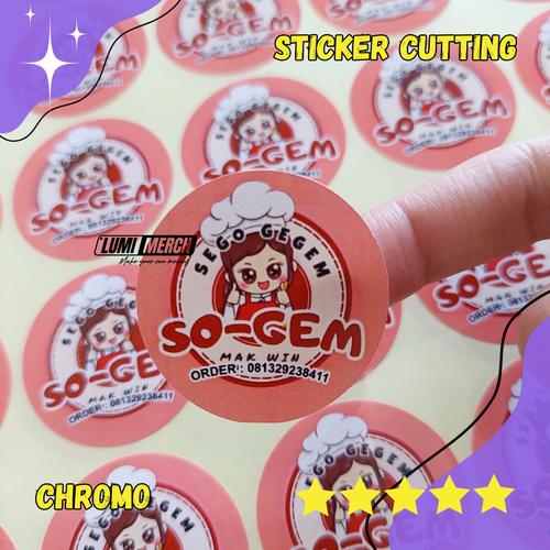 Jual Print Sticker Label Produk Cetak Stiker UMKM Chromo A3 Kiss Cut ...