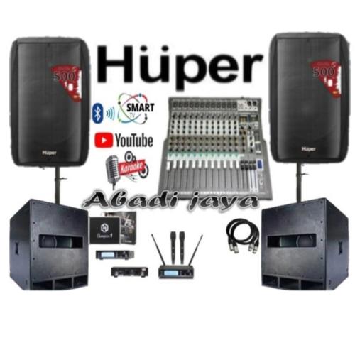 Jual paket sound system huper ga15a subwoofer huper srp118se 18 inch ...