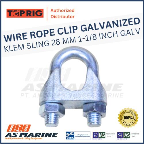 Jual Wire Clip / Kuku Macan / Klem Sling Galvanized TOPRIG 28-30 mm ...