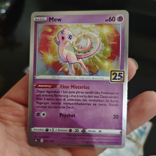 Jual mew 25th s8a TCG pokemon indonesia - Kota Tangerang - bricktalk ...