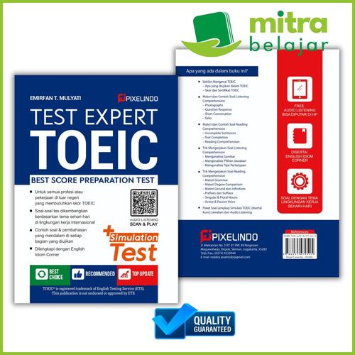 Jual Buku Test Expert Toeic + Simulation Test - Jakarta Barat ...