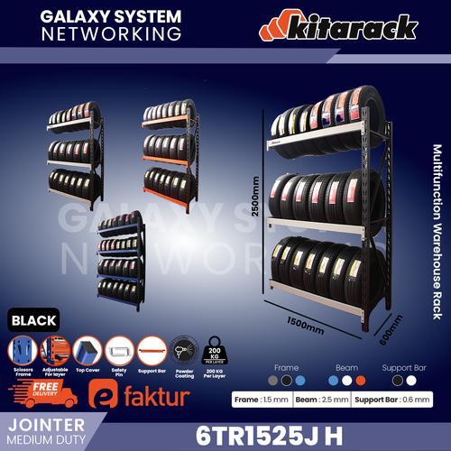 Jual Rak Besi Ban Motor Mobil 6TR1525JH Jointer Rak Serba Guna Tire ...