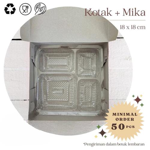 Jual Kotak Nasi Plus Mika Putih Polos Dus Nasi Box Nasi Catering Ukuran ...