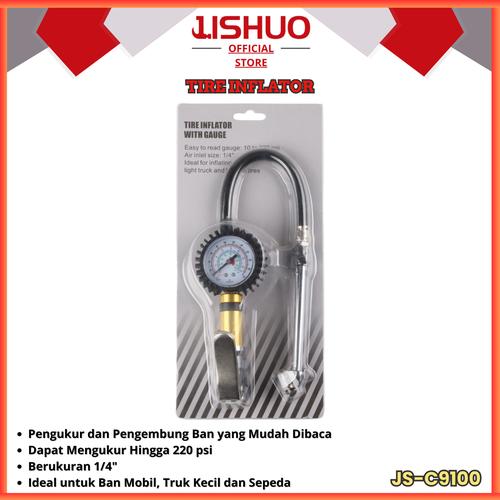 Promo Tire Inflator With Gauge / Air Pressure Gun Inflating pengisi ...