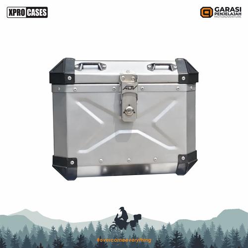 Jual Top Box Pannier 35 L - Stainless Hairline - Garasi Penjelajah ...