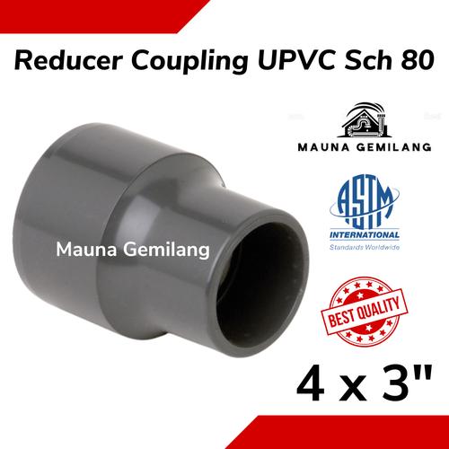 Jual Reducer Coupling UPVC Sch 80 Socket x Socket ASTM / ANSI Size 4 x ...