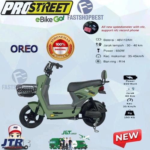 Jual SEPEDA LISTRIK PROSTREET OREO 650W NFC KEYLESS ELECTRIC BIKE EBIKE ...