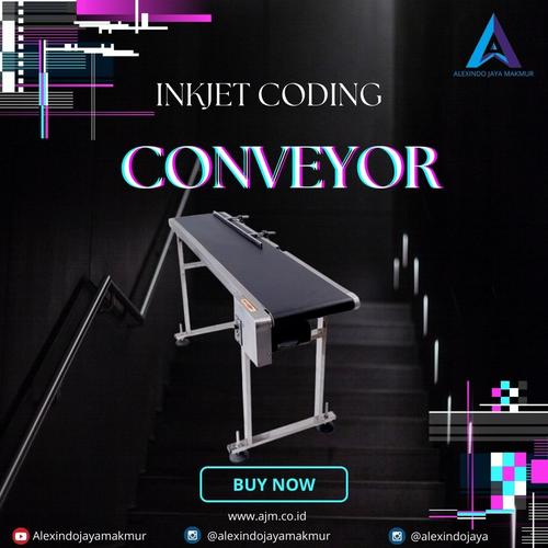Jual Inkjet Coding Conveyor - Mesin Coding, Expired Date, Barcode, QR ...