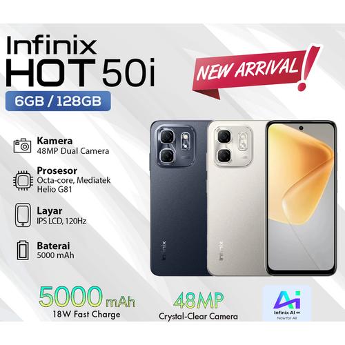 Jual INFINIX HOT 50i RAM 6/128 GB GARANSI RESMI ORIGINAL 1 TAHUN ...