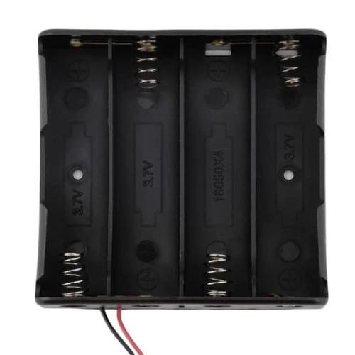 Jual Battery Holder Box Case Kotak Tempat Baterai 4x 18650 cable kabel ...