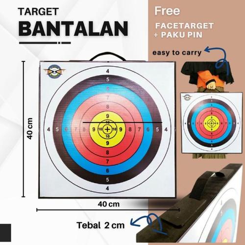Jual Target Panahan 40x40x2cm Sasaran Panah Target Bantalan / Papan ...