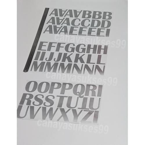 Jual Sticker Cutting Huruf Alphabet Abjad Font Huruf Besar Stiker Label ...