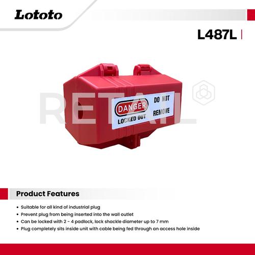 Jual LOTOTO Safety Loto Rotating Electrica Plug Lockout 220v Plugs ...